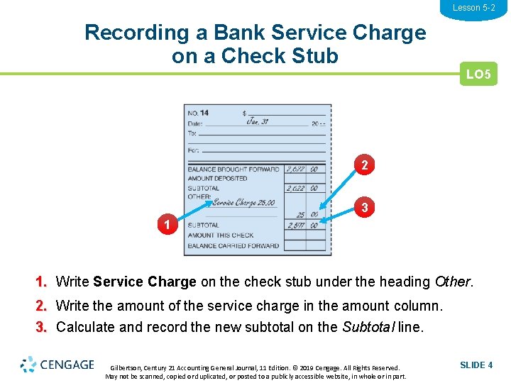 LESSON Learning Objectives 5 2 Bank Reconciliation LO