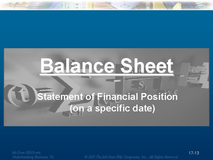 17 Chapter Mc GrawHillIrwin Understanding Business 7e Understanding