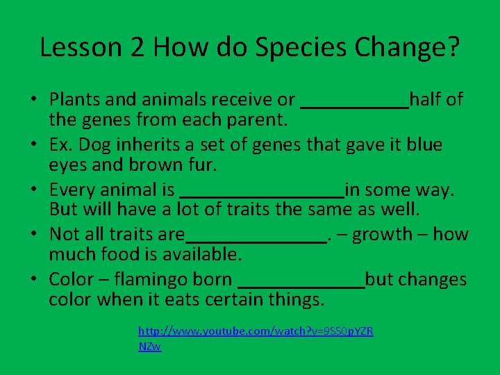 Chapter 6 Changes in Ecosystems Lesson 1 are