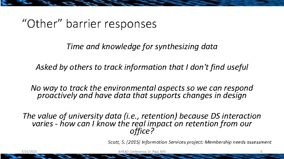 Using CampusBased Data Strategically Learning from the Experts