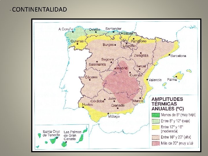 TEMA 5 DIVERSIDAD CLIMTICA DE ESPAA HELIGRAFO FACTORES