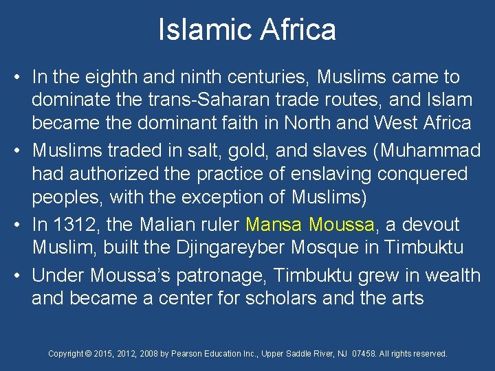 Chapter 9 The Rise and Spread of Islam