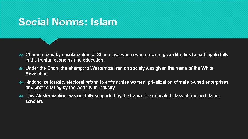 Society Before the Iranian Rev Social Norms Economy