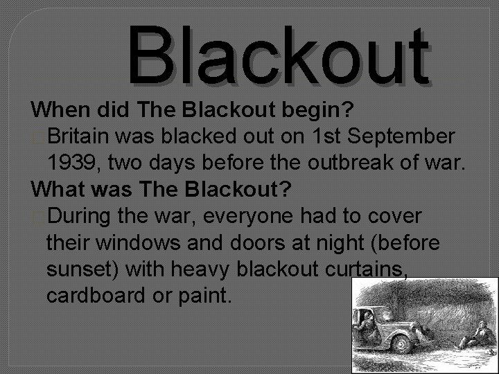 WORLD WAR II The second world war started