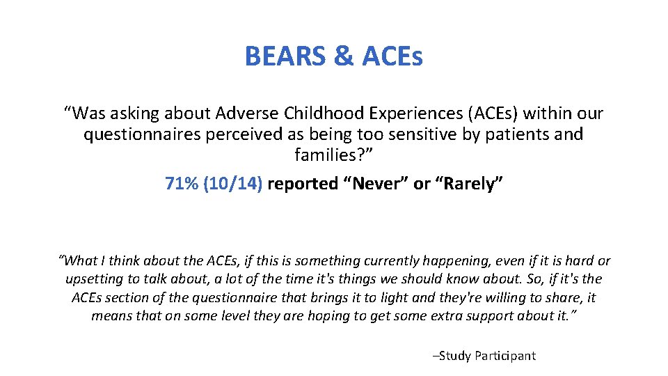 Implementing ACEs Social Determinants of Health SDo H