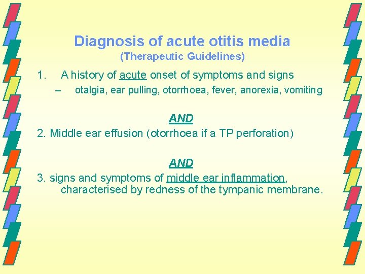 PRESENTATIONS OF MIDDLE EAR DISEASE Elizabeth Rose Royal