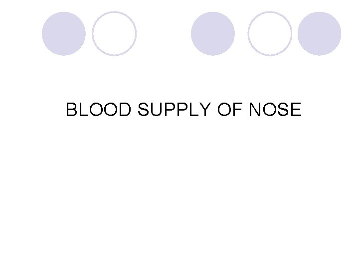 EPISTAXIS INTRODUCTION l Bleeding from inside the nose