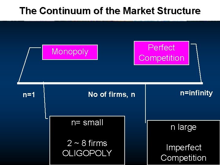Chapter 7 The Continuum of the Market Structure