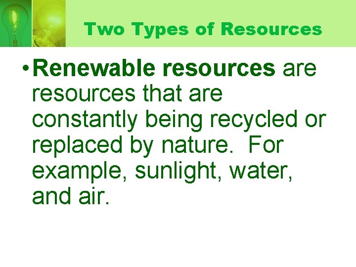 Resources for Energy State Objective 4 d What