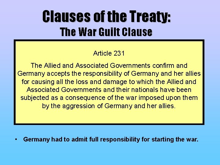 The Treaty of Versailles World War 1 Armistice