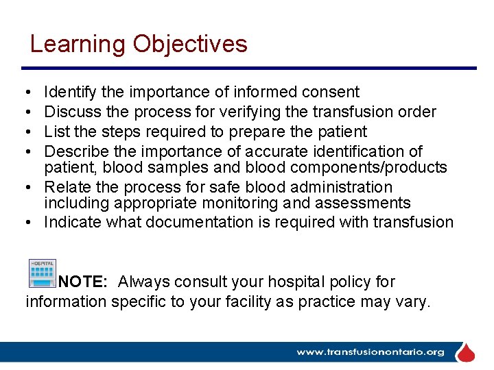 Bloody Easy Blood Administration Module 1 Transfusing the