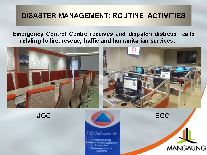 DISASTER RISK MANAGEMENT OVERVIEW MMM DISASTER RISK MANAGEMENT
