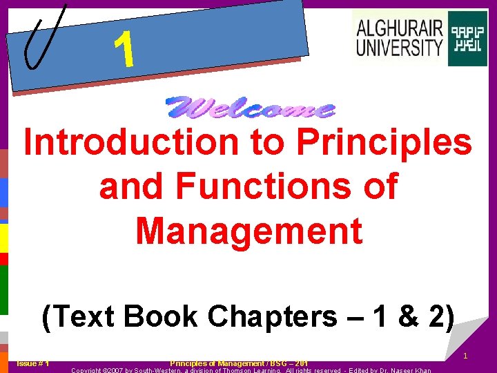 1 Introduction to Principles and Functions of Management