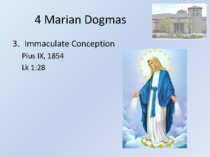 St Peter RCIA Lesson 6 Blessed Virgin Mary