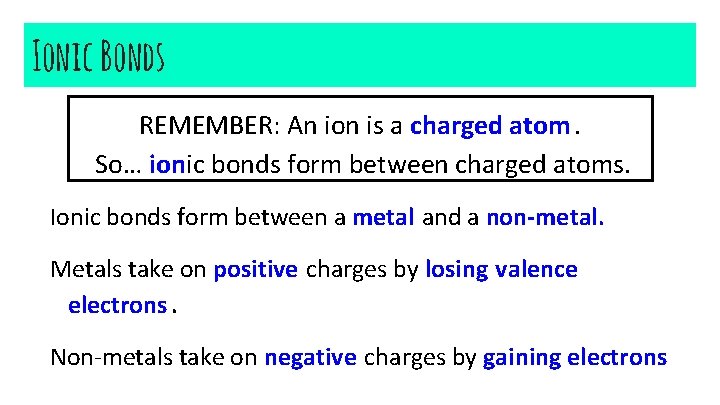 Bonding and Nomenclature Ms Oster Physical Science What