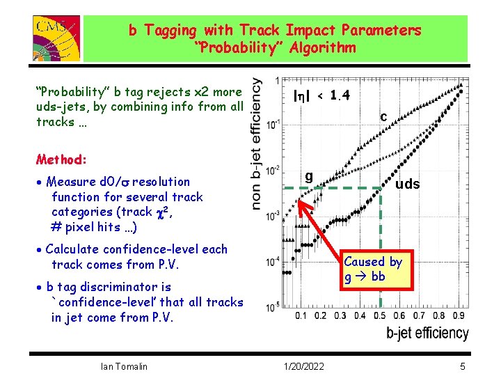 b Tagging in CMS b tagging algorithms blifetime