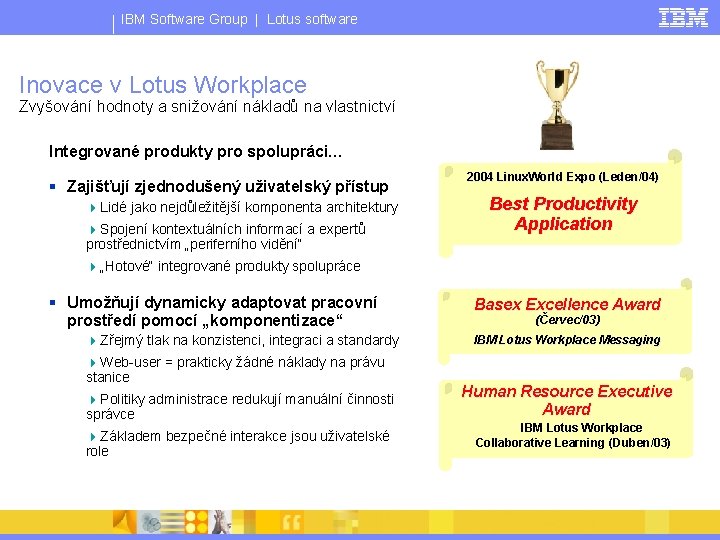 IBM Software Group IBM Lotus Workplace 2 0