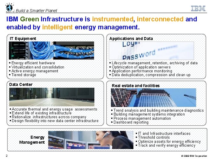 Lets Build a Smarter Planet IBM is partnering