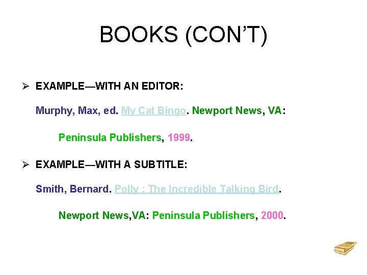 MLA Format A Walk Through Table of Contents
