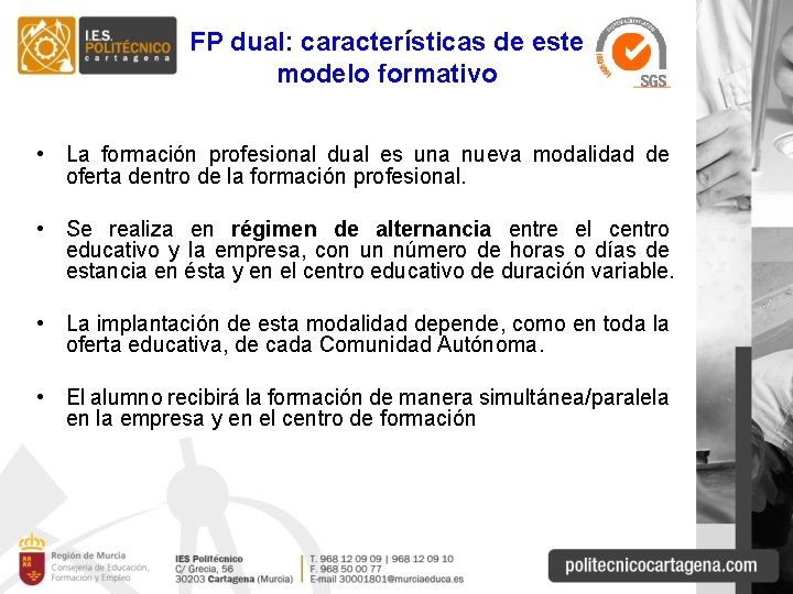 FP dual caractersticas de este modelo formativo La