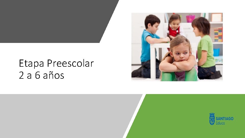 Etapa Preescolar 2 a 6 aos Comienza a