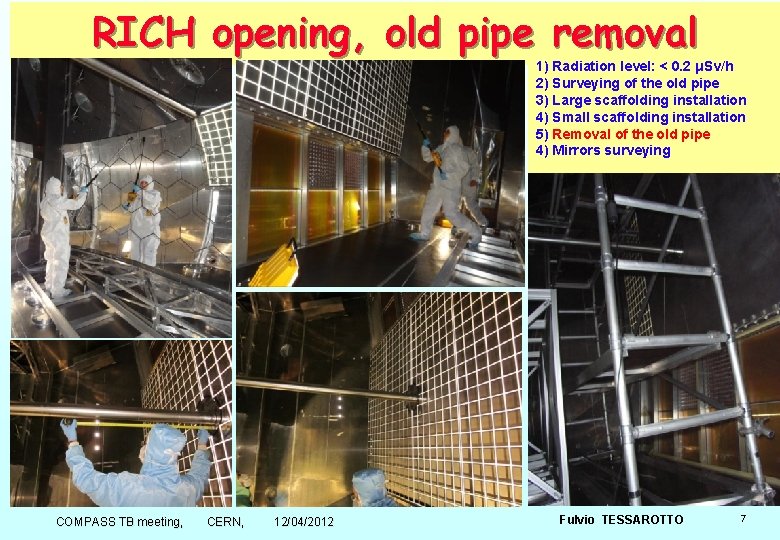 the new RICH beam pipe Fulvio Tessarotto pipe