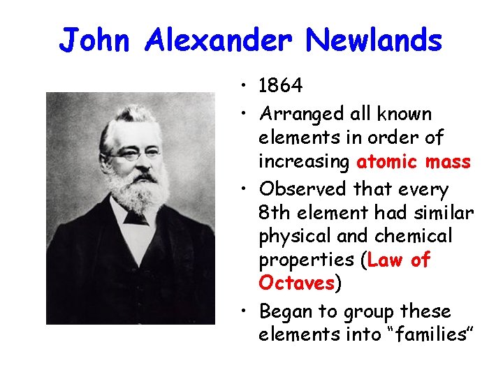 Elements and The Periodic Table Classification of Matter