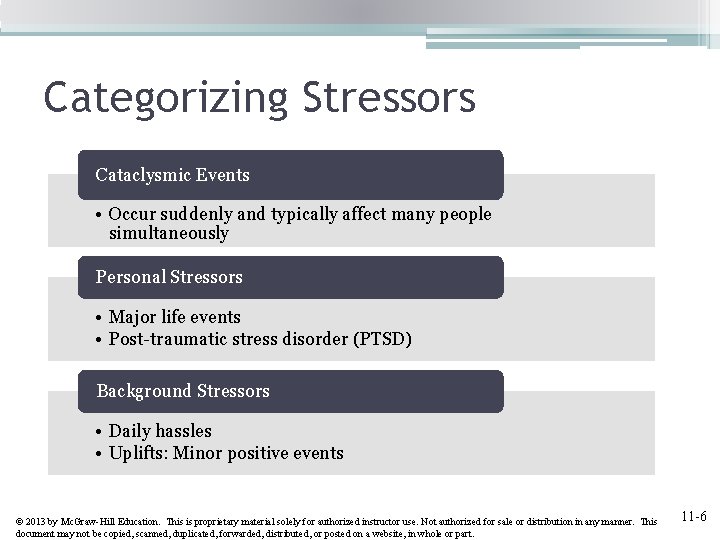 Chapter 11 Health Psychology Stress Coping and Wellbeing