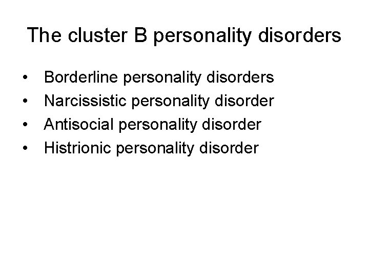 Personality Disorders Jacob Alexander BV PRCC Personality Disorders