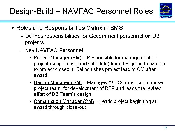 DesignBuild Processes Training Module 1 DESIGNBUILD TRAINING SERIES