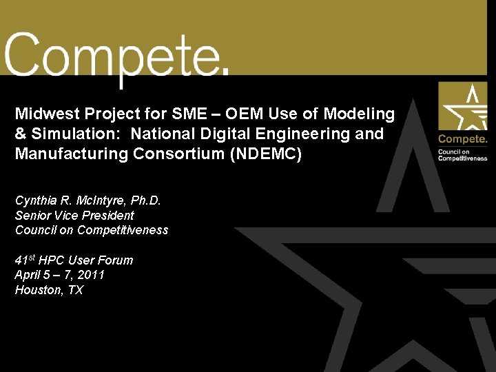 Midwest Project for SME OEM Use of Modeling