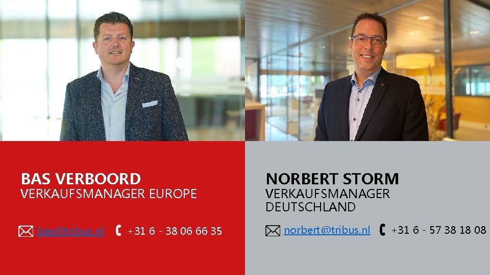 innovative mobilitt www tribusgroup com BAS VERBOORD VERKAUFSMANAGER