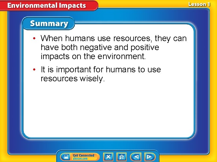 Chapter Introduction Lesson 1 People and the Environment