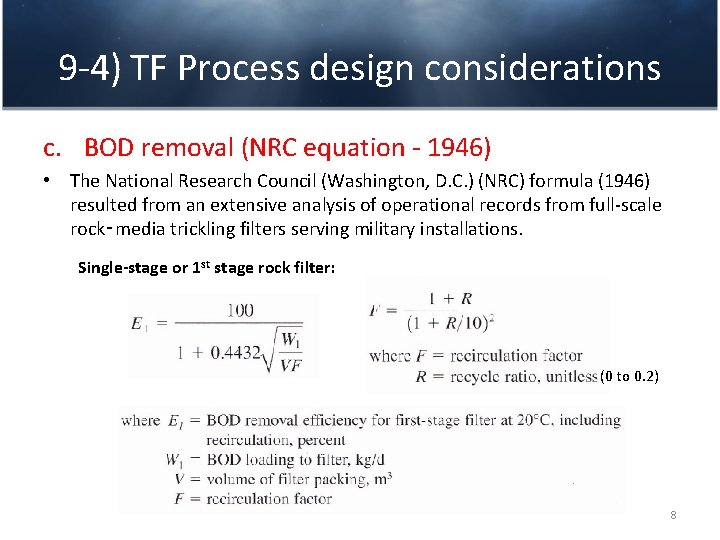 EAT 303 WASTEWATER ENGINEERING Chapter 9 Part 2