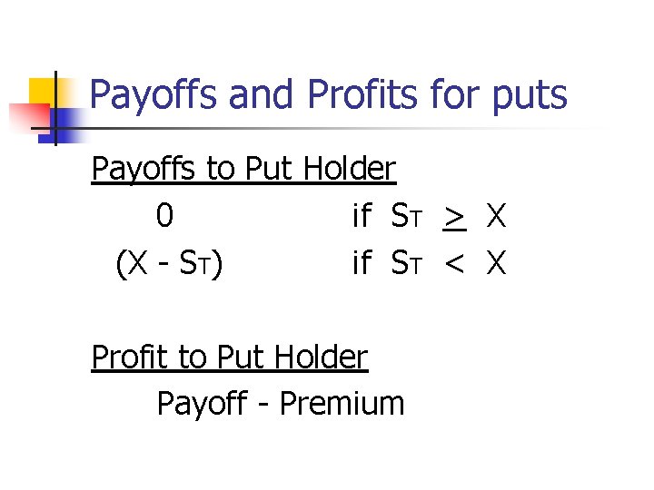 Options Markets Introduction Faculty of Economics Business The
