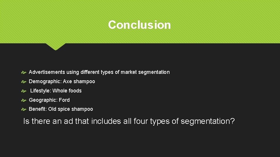 Market Segmentation By Aaron And Matteo Introduction Table