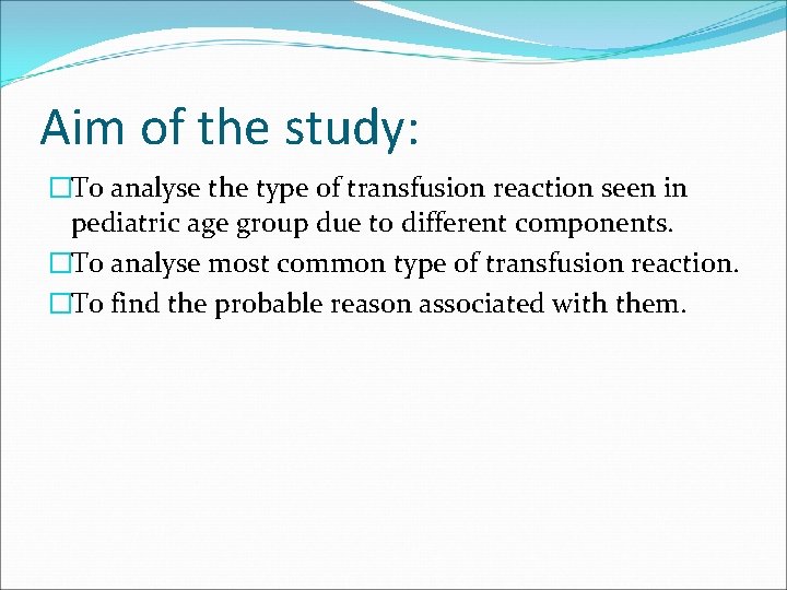BLOOD TRANSFUSION REACTION IN PEDIATRIC AGE GROUP A