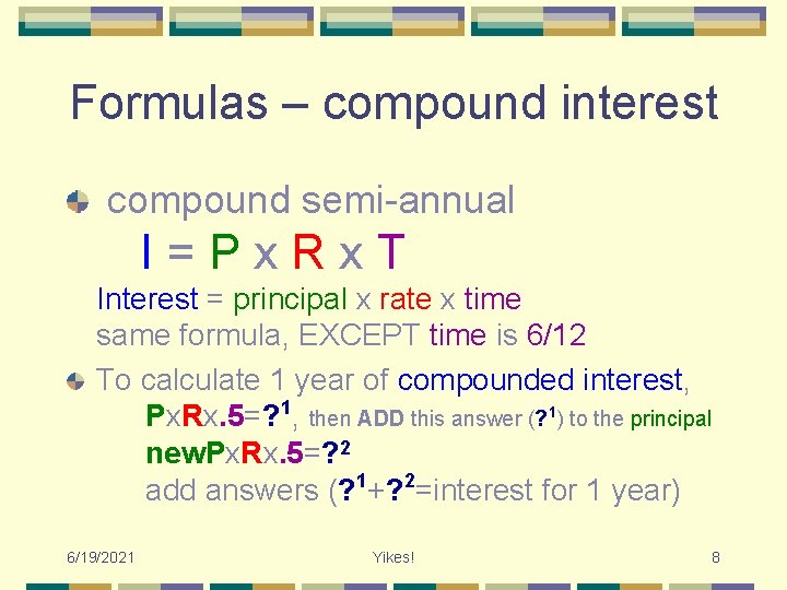 Real Estate MATH Barbara Grodaes 6192021 Yikes 1