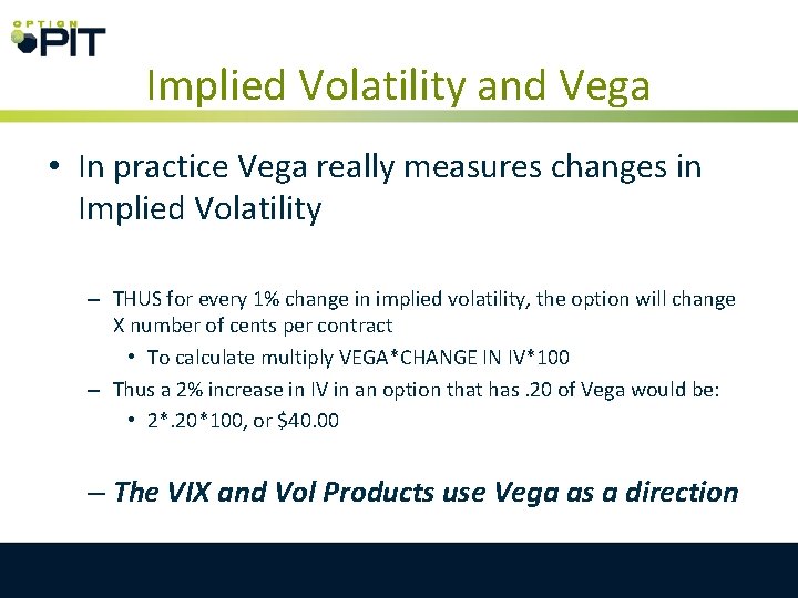 Master Class Term Structure and Weighted Vega Option