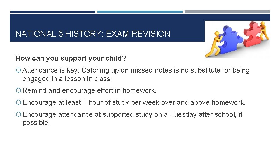 NATIONAL 5 HISTORY PRE EXAM Pupils will have