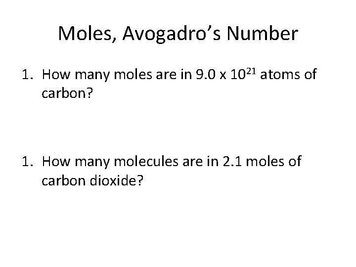 Unit 4 Moles Chemical Composition Stoichiometry Chapter 7