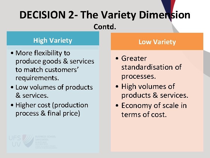 Operations Logistics Management Lesson 4 Different types of