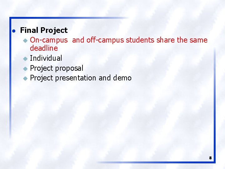 Course Overview CS 7319 Software Architecture and Design