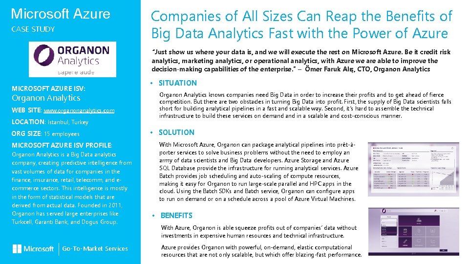 Microsoft Azure CASE STUDY Companies of All Sizes