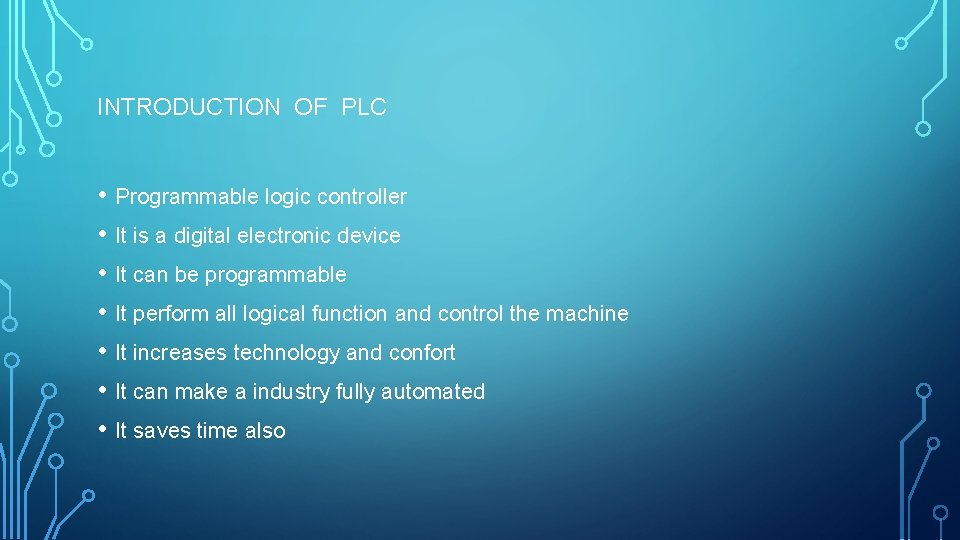 PRESENTATION On Subject PLC Microcontroller Electrical Engg 6