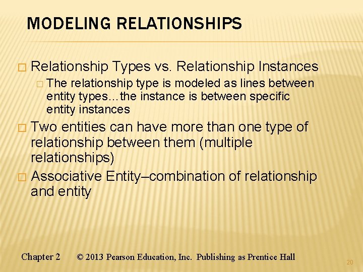 CHAPTER 2 MODELING DATA IN THE ORGANIZATION DATA