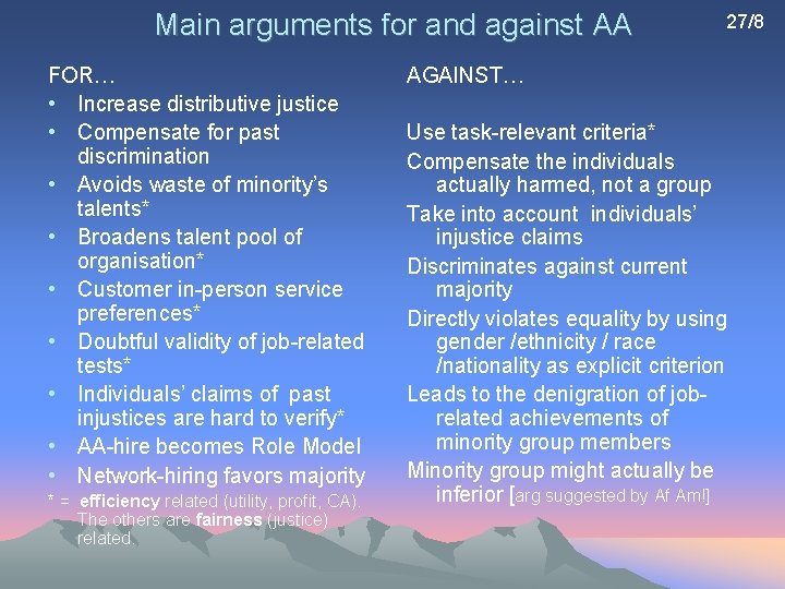 In a test of jobrelevant skills for recruitment