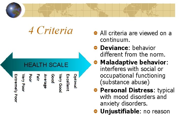 Chapter 14 Psychological Disorders What is Abnormal Behavior