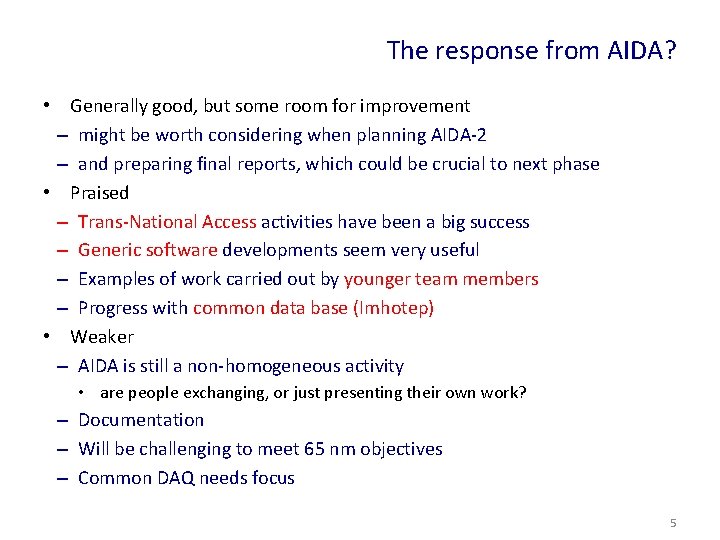 AIDA Advisory Committee Present in Vienna Alan Bross