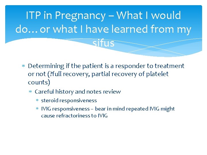 Thrombocytopaenia in Pregnancy Dr Guan Yong Khee Hospital